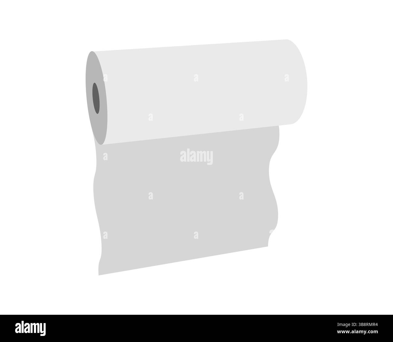 Simple illustration of a roll of paper, unfurling gently. Perfect for ...