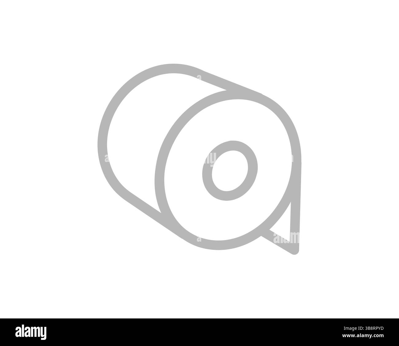 Simple yet stylish line art illustration of a roll of something ...