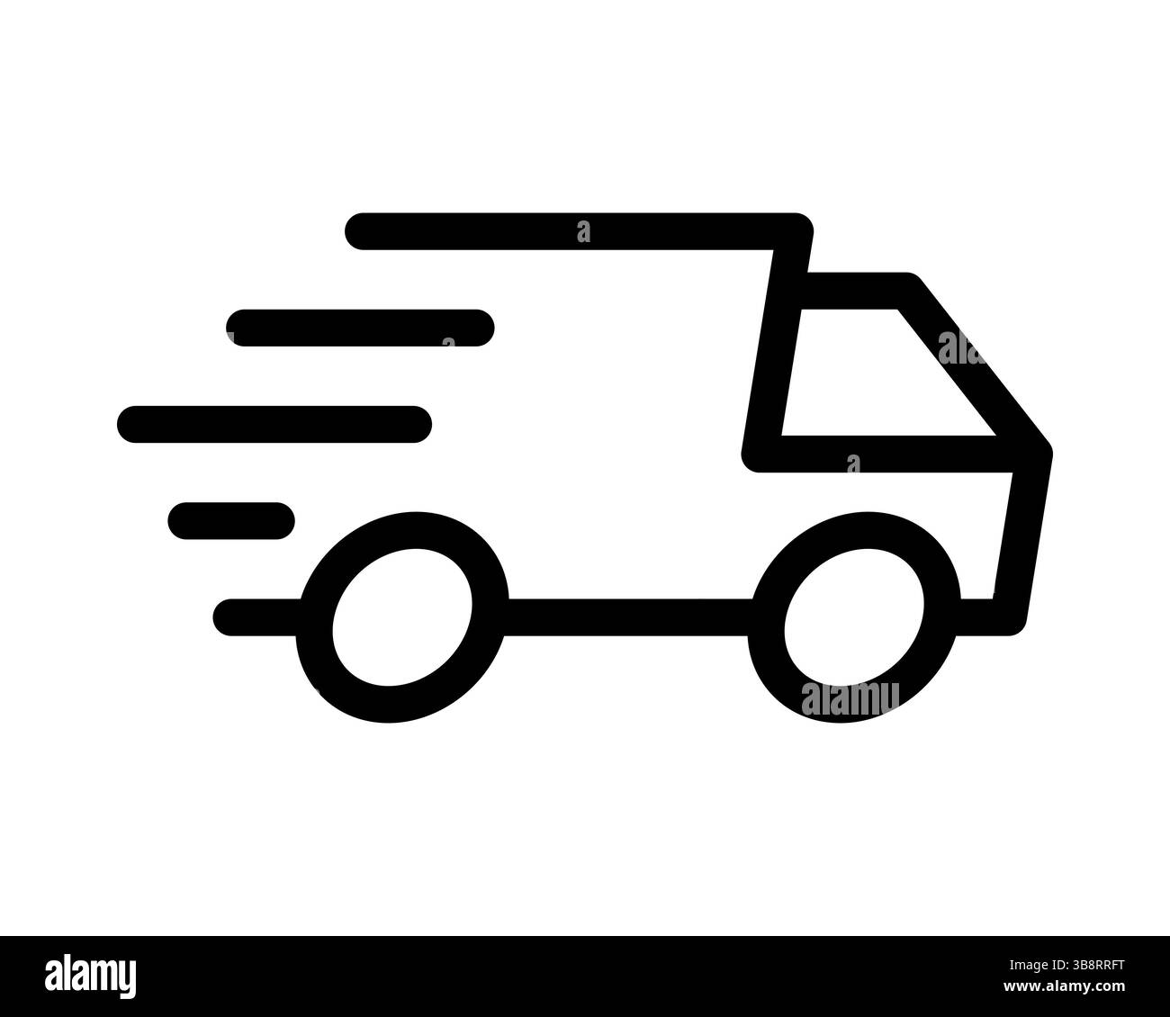 Swift package delivery icon Black and White Stock Photos & Images - Alamy