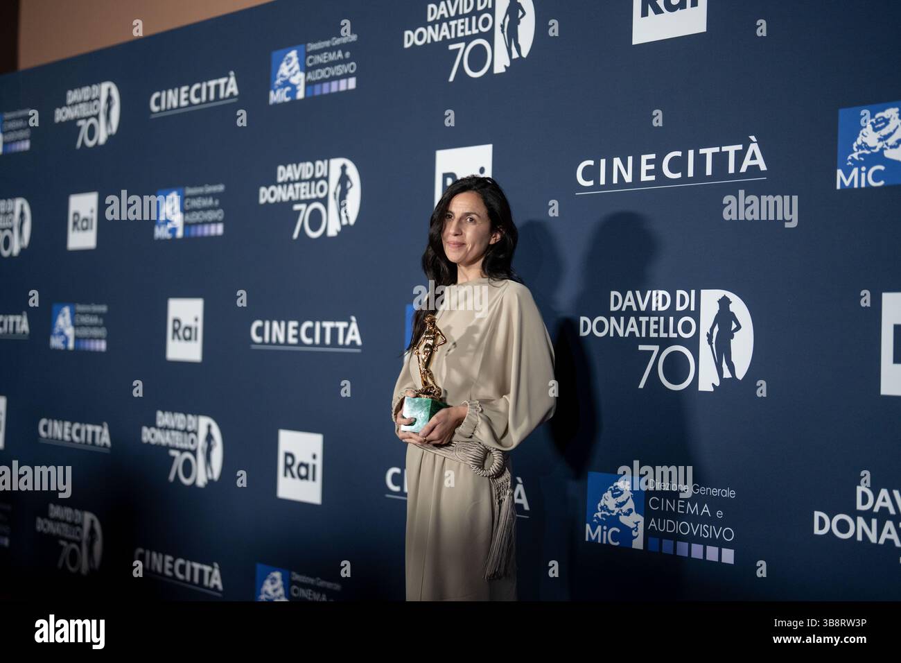 Francesca Mannocchi with the Best Documentary Award attends the ...