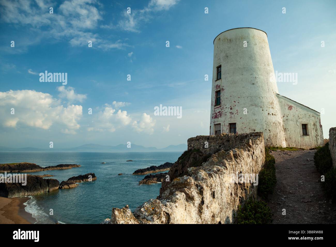 Twr Mawr lighthouse on llanddwyn island, Anglesey, Wales Stock Photo ...