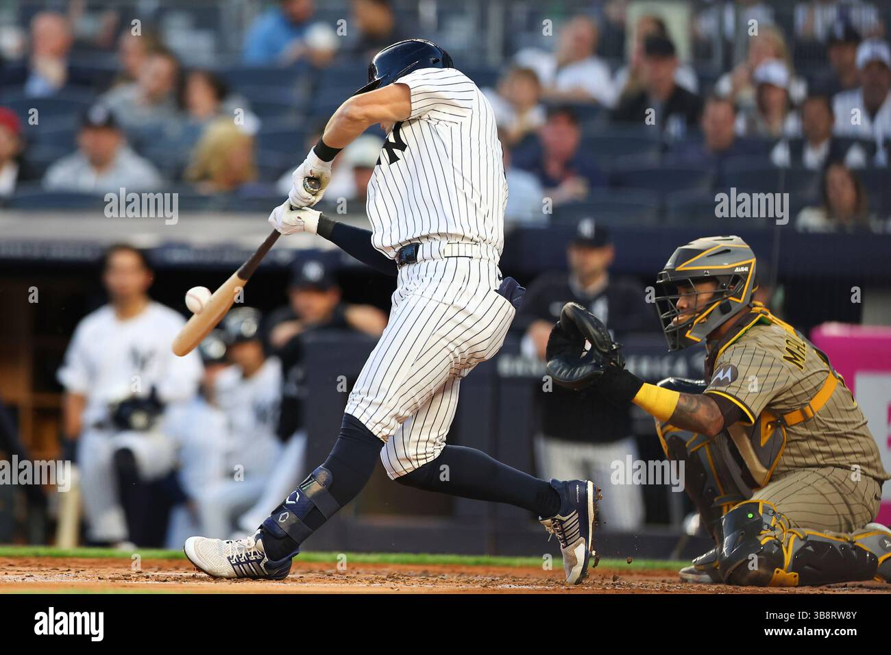 BRONX, NY - MAY 07: Anthony Volpe #11 of the New York Yankees at bat ...