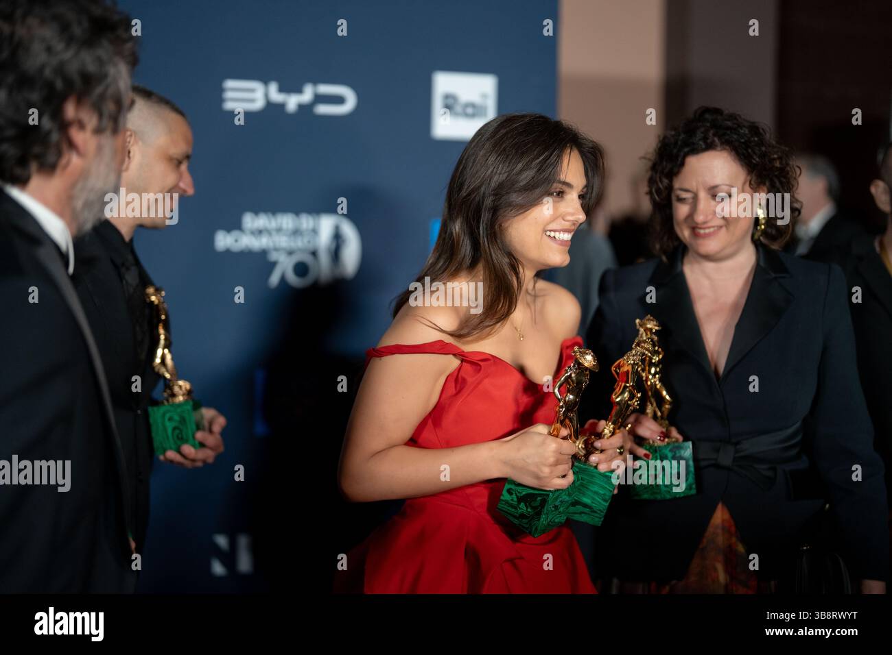 Rome, Italy. 08th May, 2025. Margherita Vicario with David Di Donatello ...