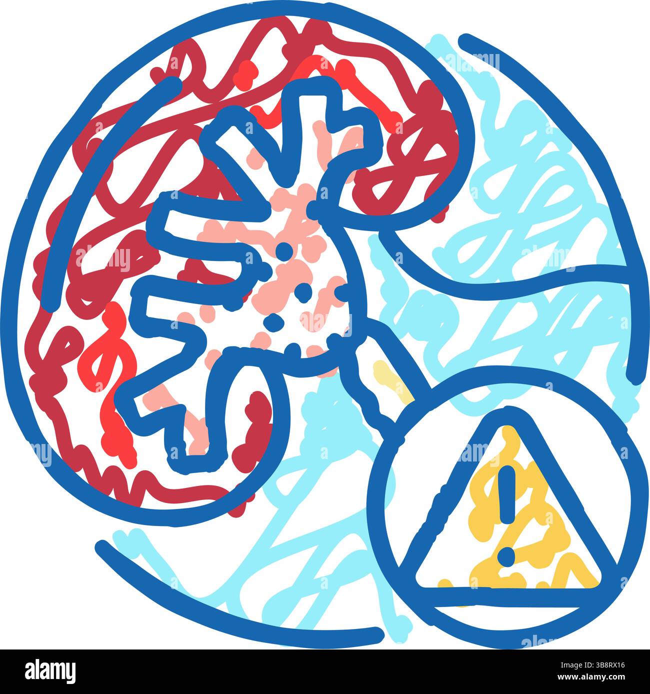 renal failure urology icon doodle illustration Stock Vector Image & Art ...