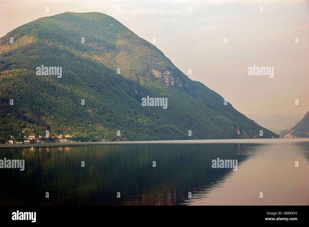 View on Lago di Lugano from Porlezza, Como, Lombardia, Italy Stock ...