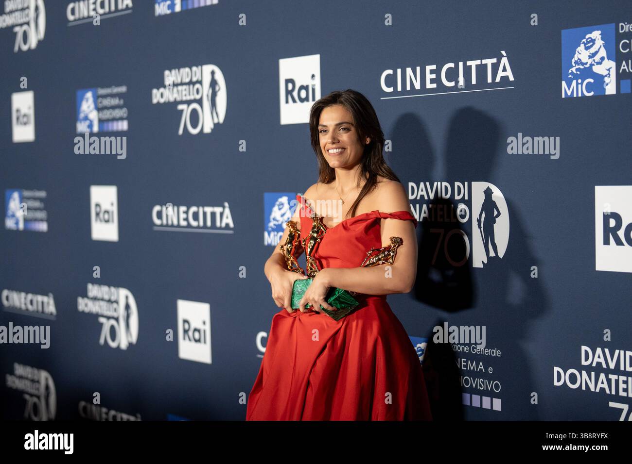 Rome, Italy. 08th May, 2025. Margherita Vicario with David Di Donatello ...