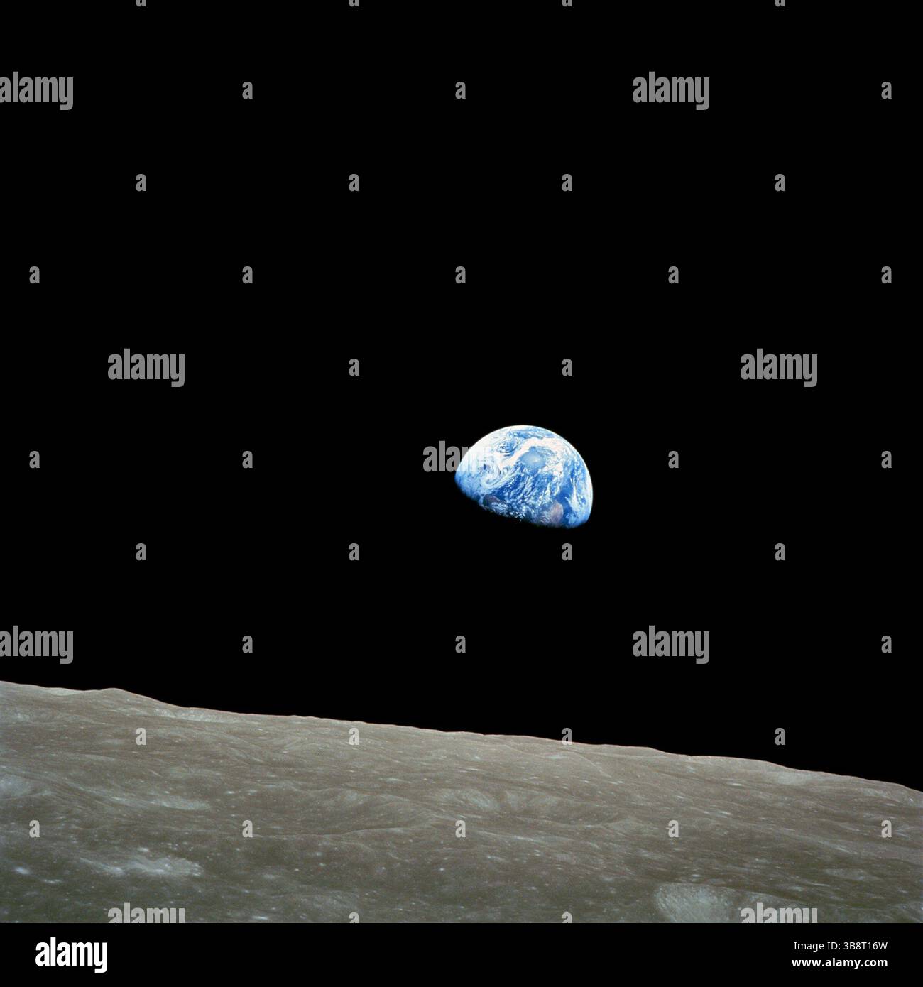 Earthrise, taken on December 24, 1968, by Apollo 8 astronaut William ...
