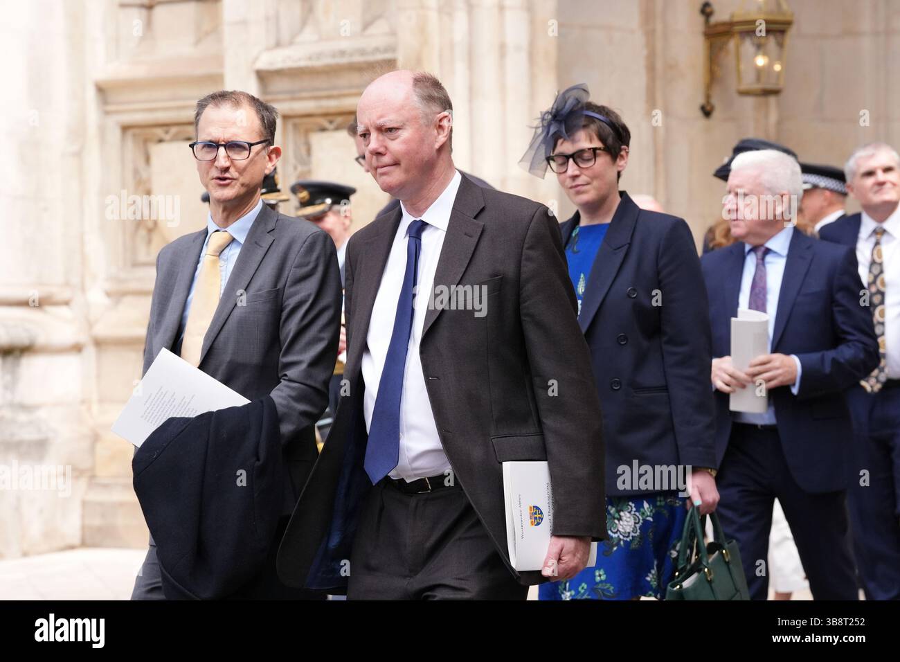Professor Sir Chris Whitty leaves after attending a Service of ...
