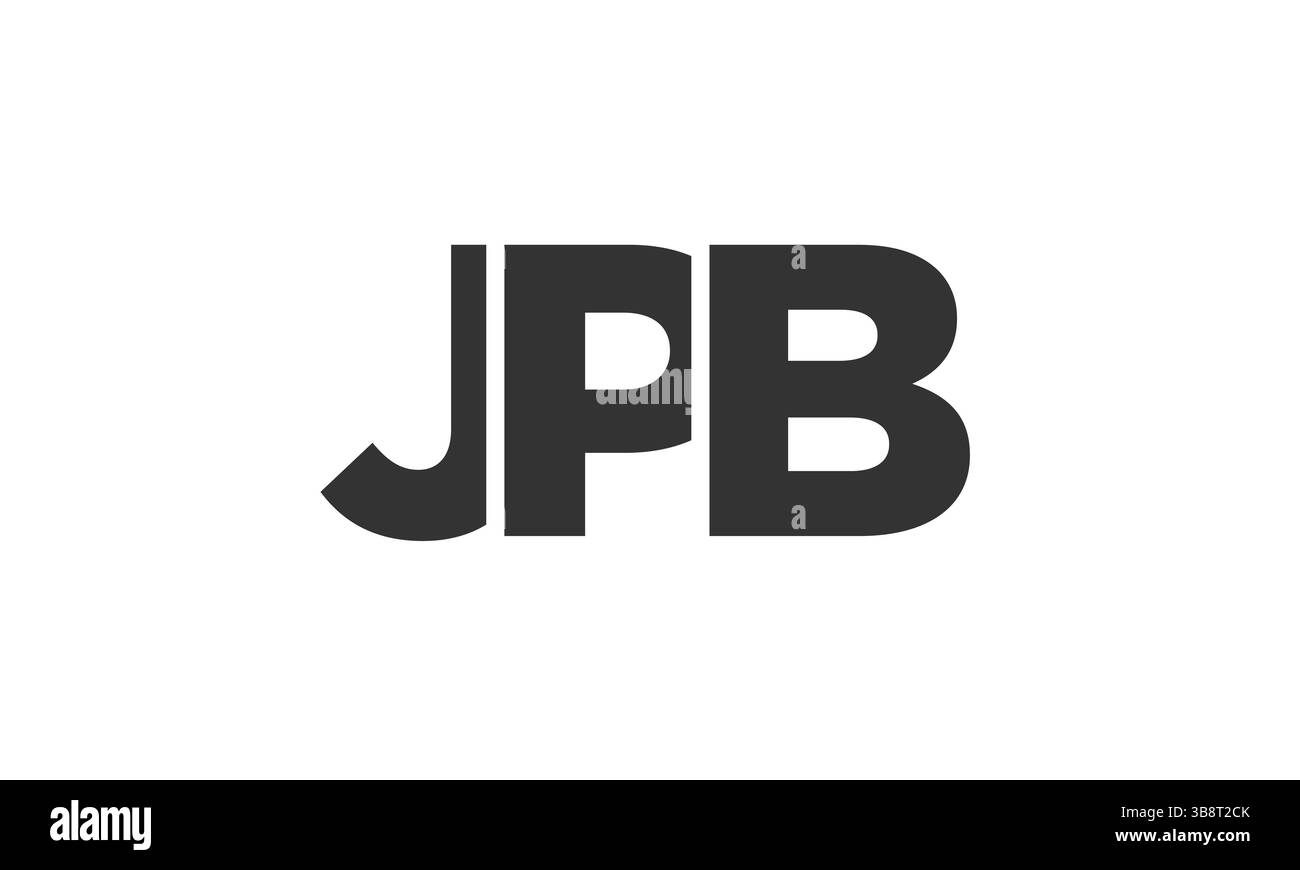 JPB logo design template with strong and modern bold text. Initial ...