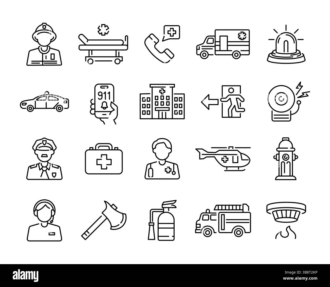 Paramedic ambulance crew Cut Out Stock Images & Pictures - Alamy