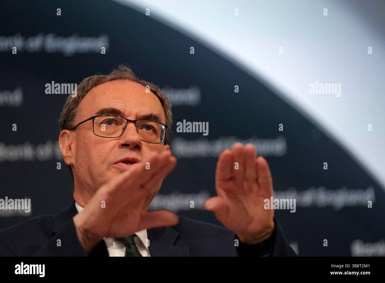 Bank of England Governor Andrew Bailey speaks, during the Monetary ...