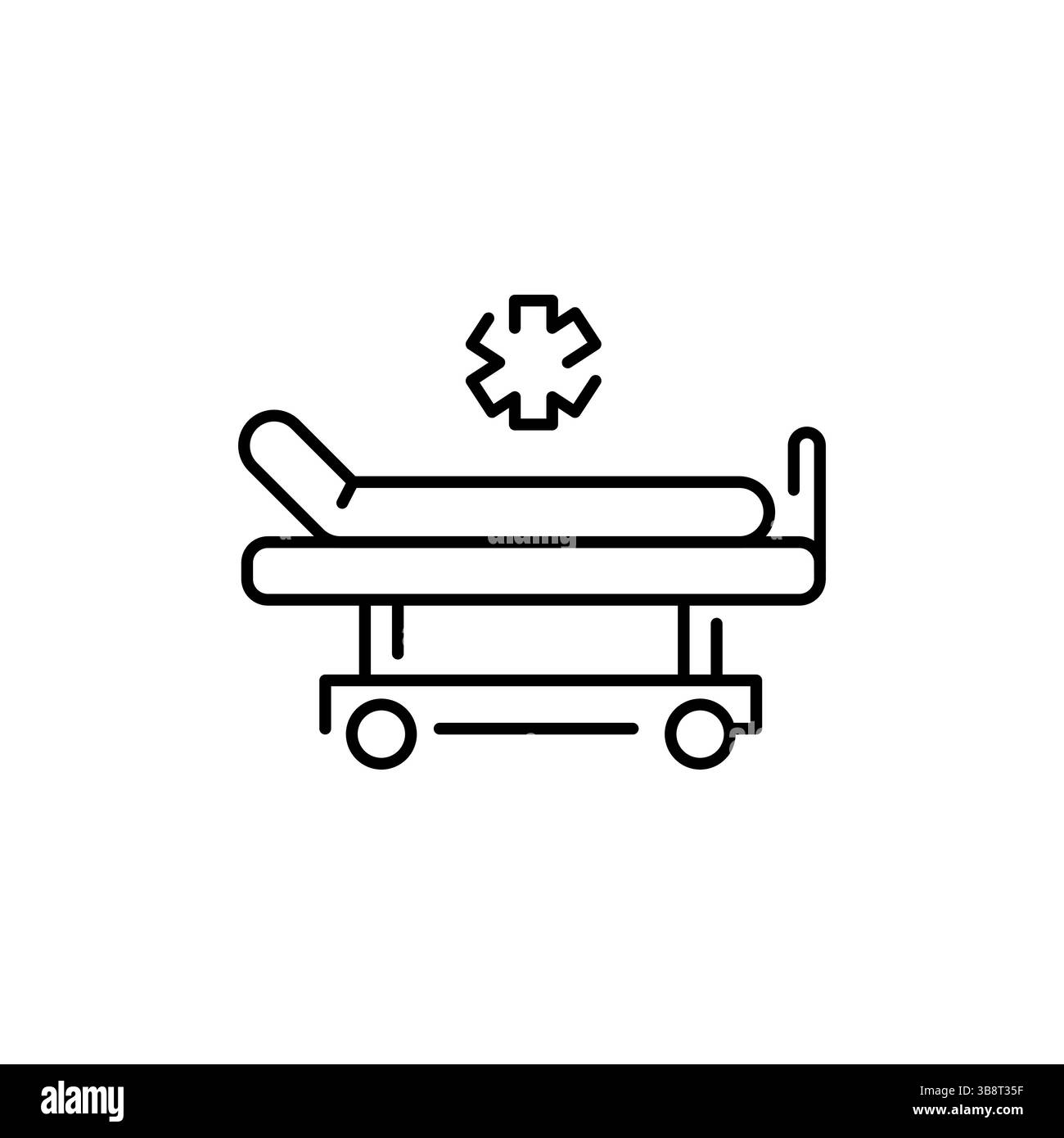 Hospital bed icon Stock Vector Image & Art - Alamy