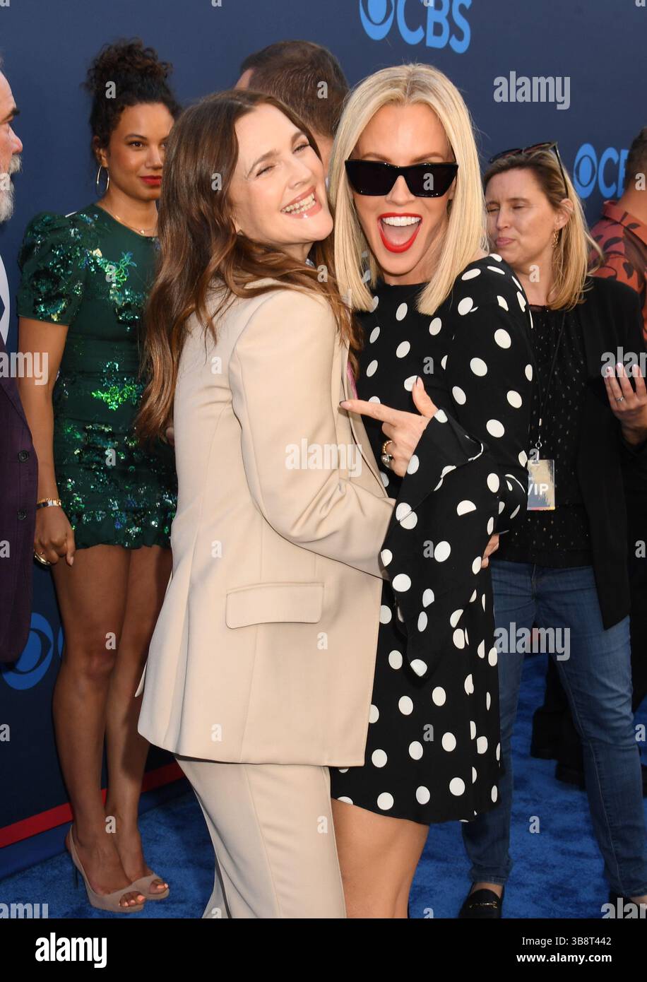 LOS ANGELES - CA - MAY 7: Drew Barrymore and Jenny McCarthy at CBSFEST ...