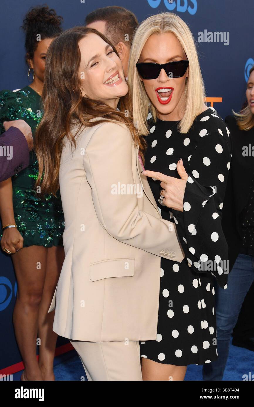 LOS ANGELES - CA - MAY 7: Drew Barrymore and Jenny McCarthy at CBSFEST 2025-2026: Schedule ...