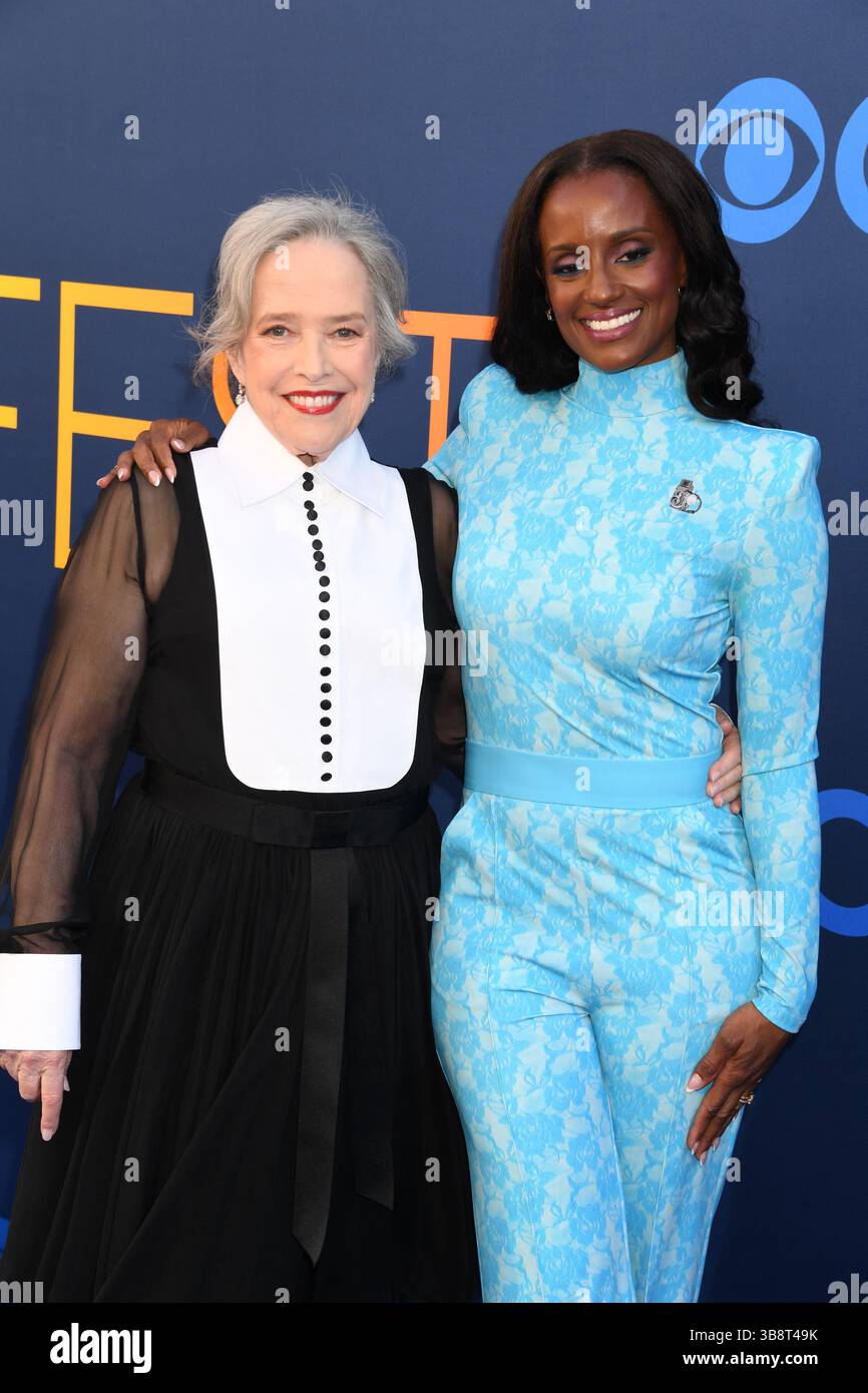 LOS ANGELES - CA - MAY 7: Kathy Bates and Leah Lewis at CBSFEST 2025 ...