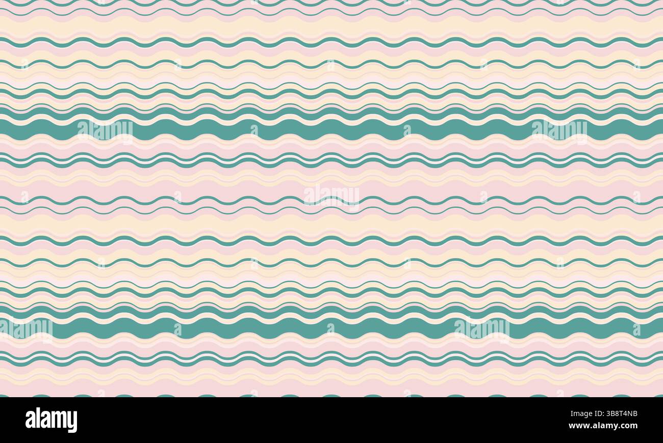 Seamless pastel wavy stripes pattern. Perfect for textile design ...