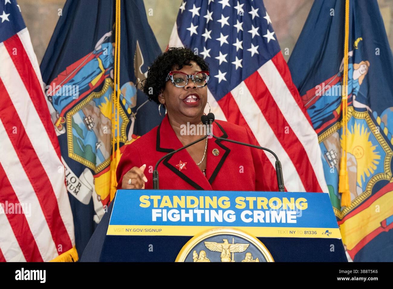 New York, United States. 07th May, 2025. Bronx District Attorney Darcel ...