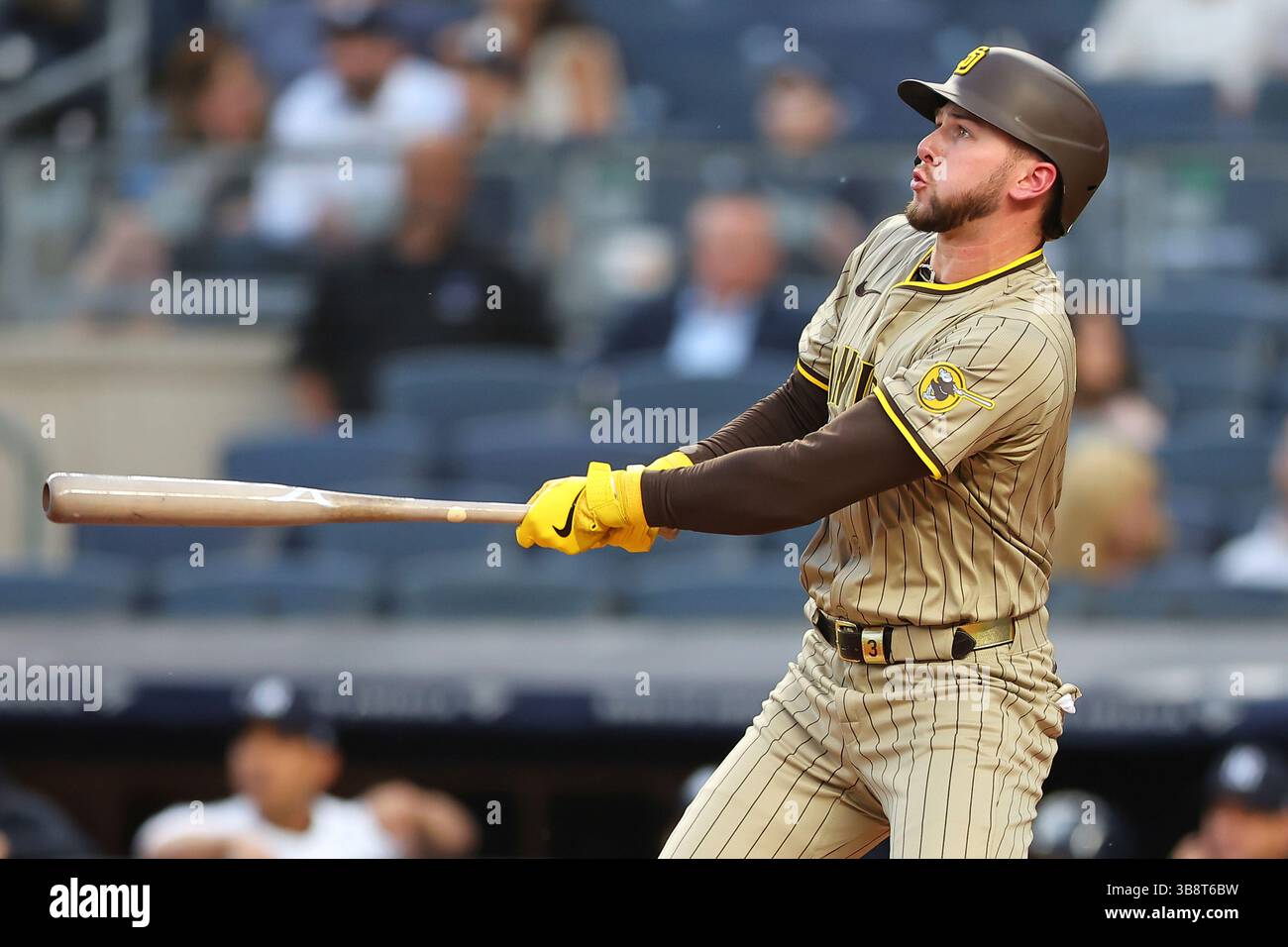 BRONX, NY - MAY 07: Jackson Merrill #3 of the San Diego Padres at bat ...