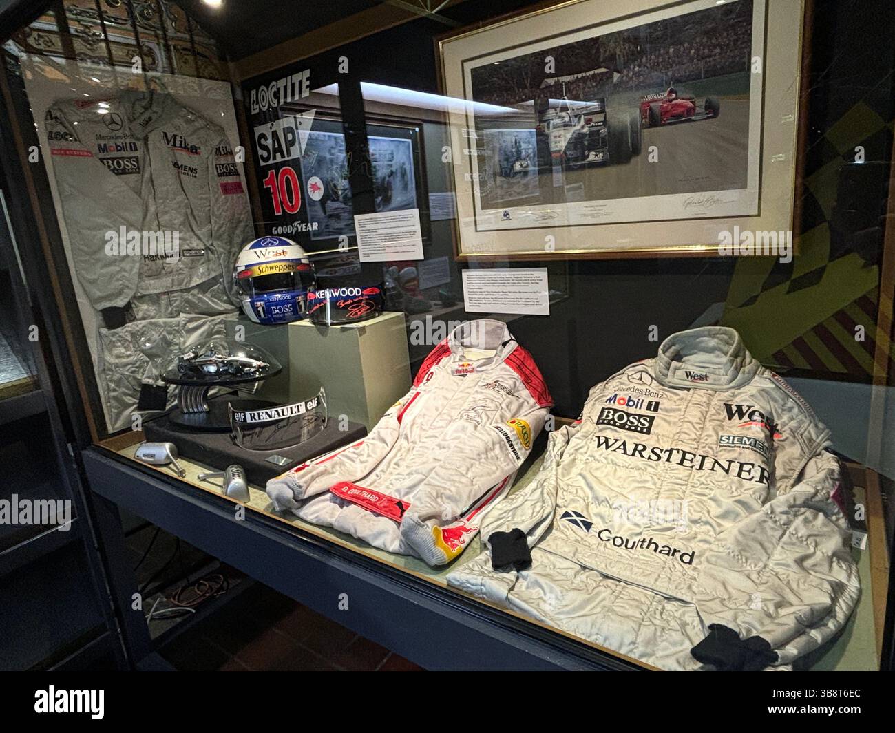 Formula 1 racing car memorabilia on display at The Grampian Transport ...