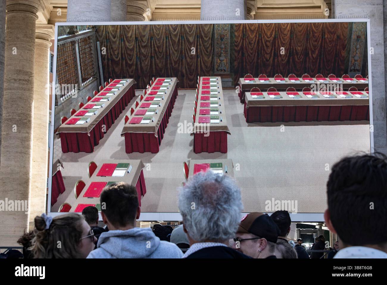 May 7, 2025, Rome, Italy: People gather in St. Peter's Square for the ...