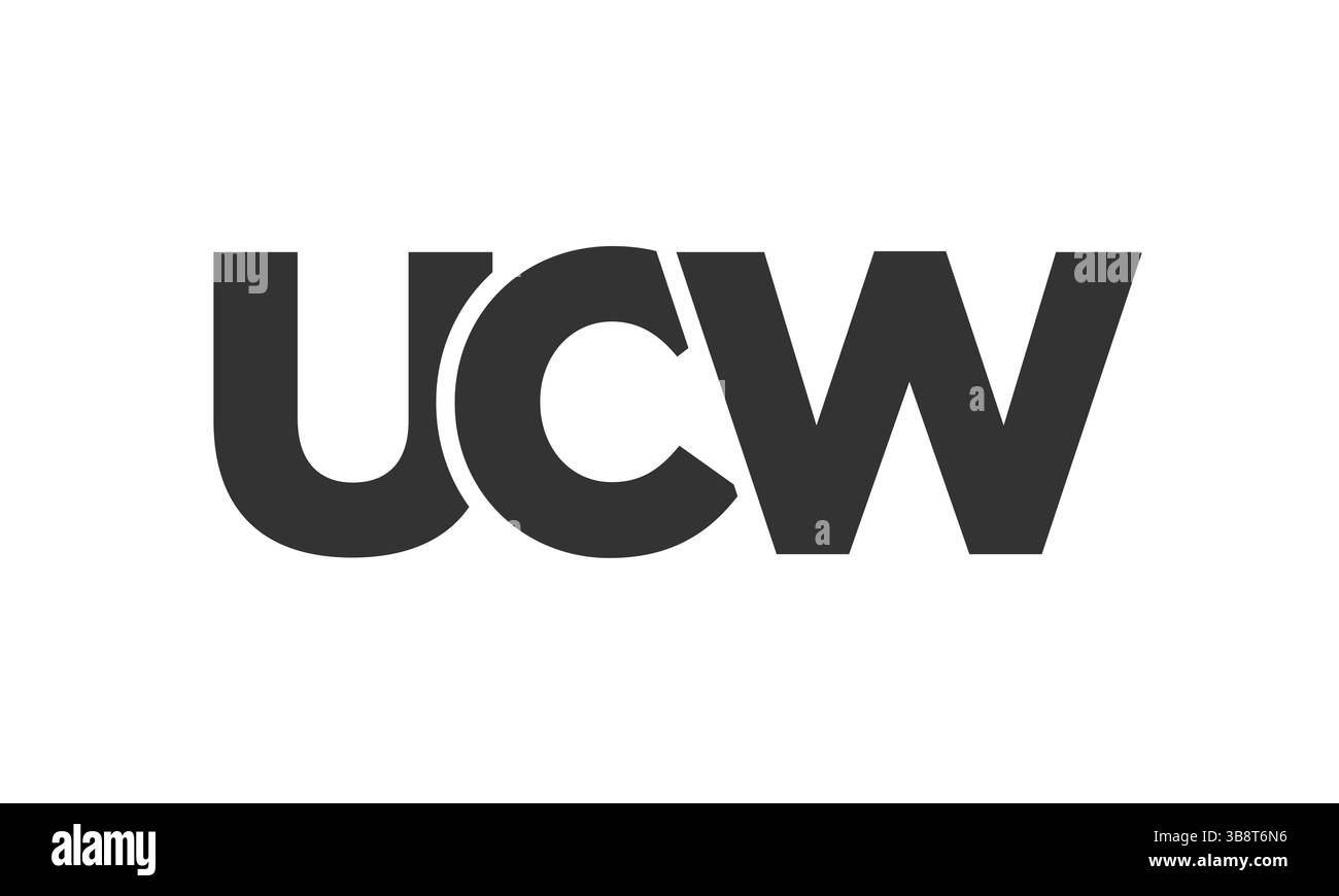 Ucw logo design Stock Vector Images - Alamy
