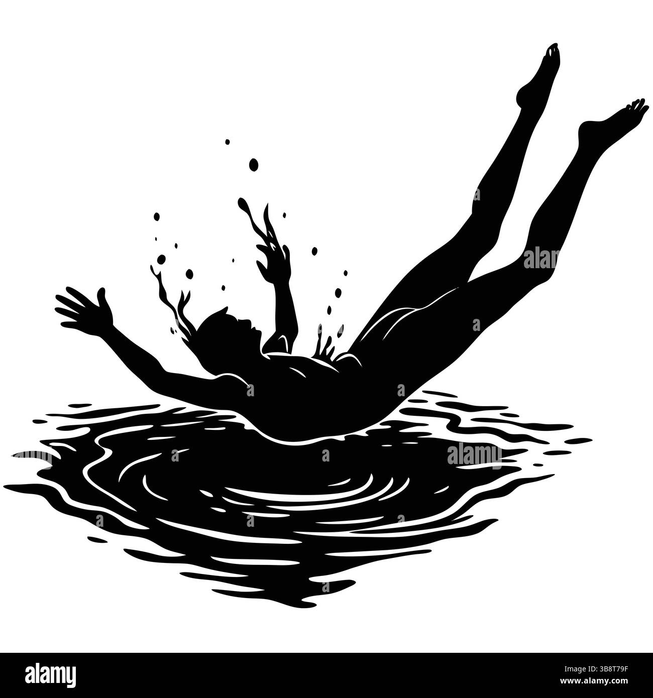Splashdown Stock Vector Images - Alamy