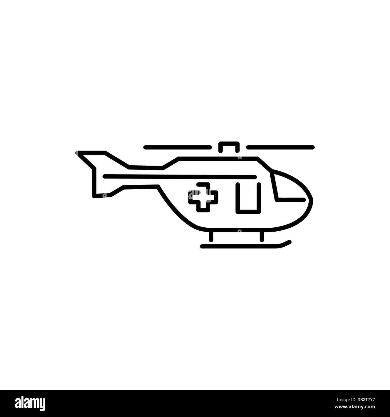 Fly rescue helicopter icon Black and White Stock Photos & Images - Alamy