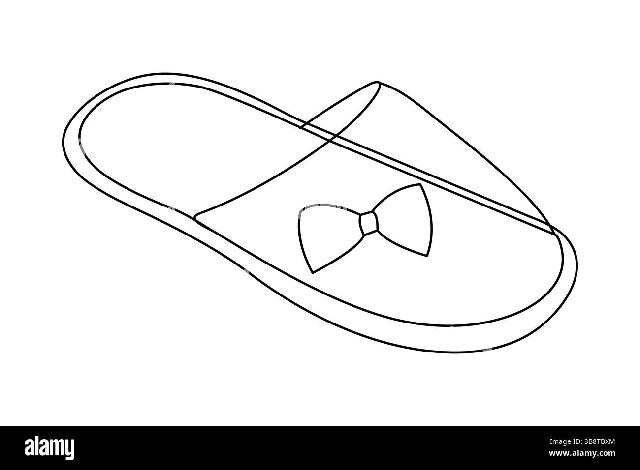 Summer slippers continuous one line drawing and flip flop foot sandals outline vector ...