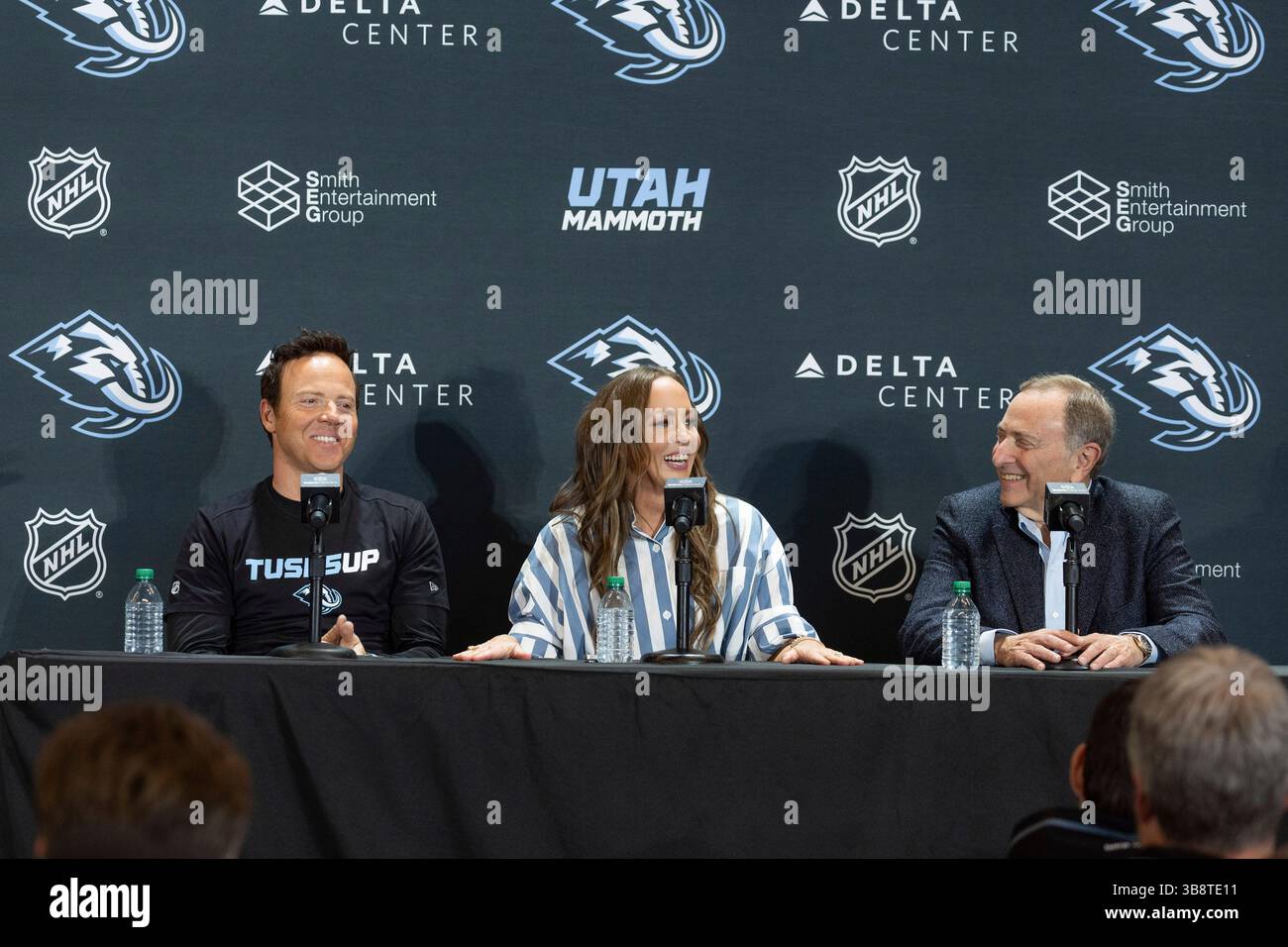 Chairman of Smith Entertainment Group Ryan Smith, Co-Founder Ashley ...