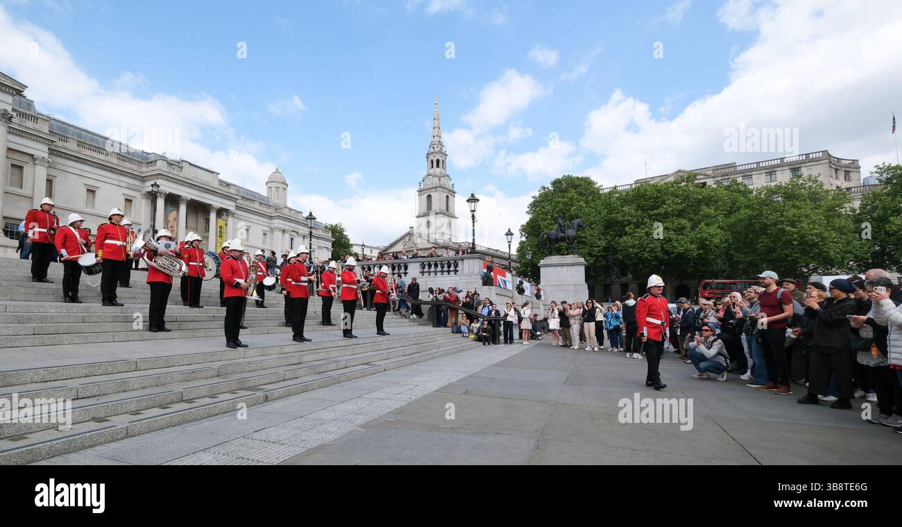 Trafalgar Square, London, UK. 8th May 2025. VE Day 80: London ...