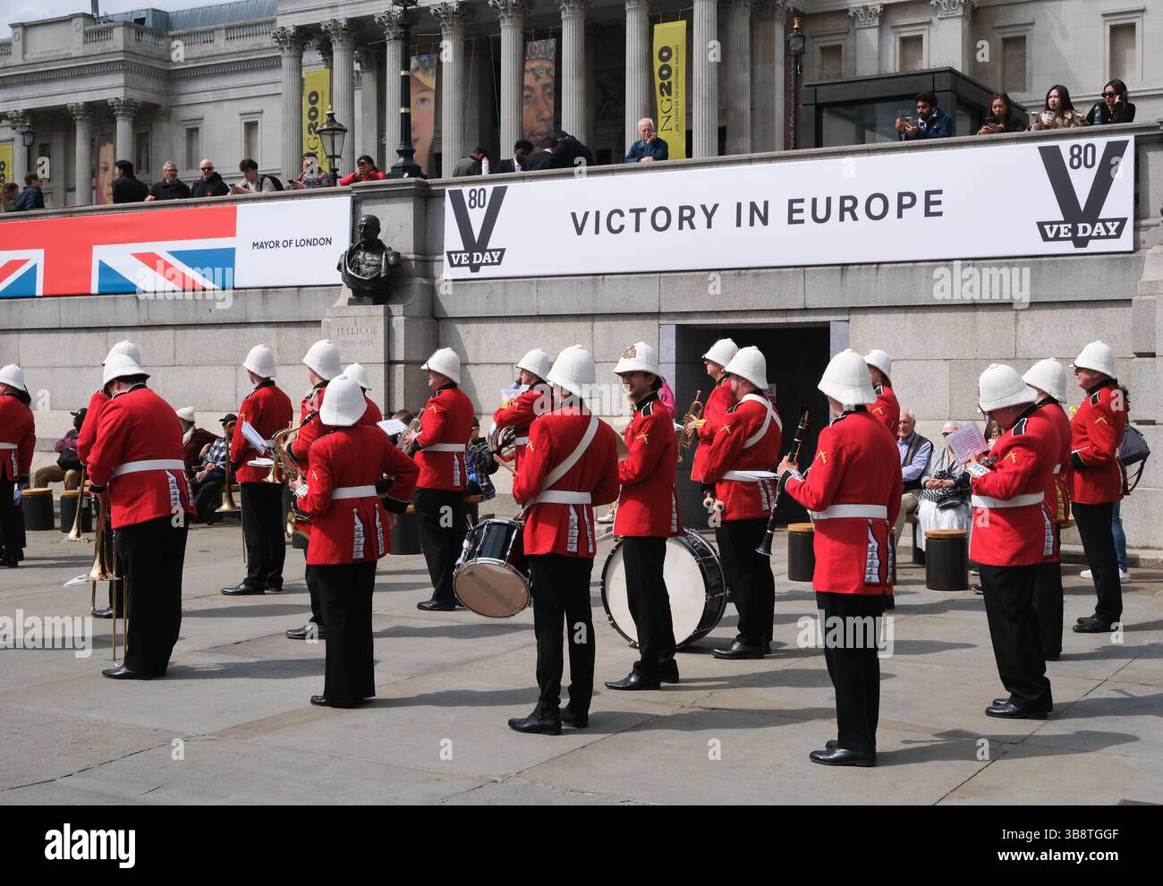 Trafalgar Square, London, UK. 8th May 2025. VE Day 80: London ...