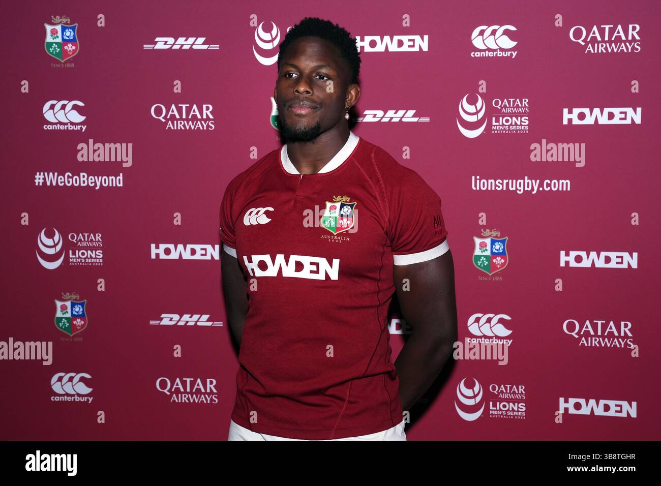 The Captain of the British & Irish Lions, Maro Itoje during the British ...