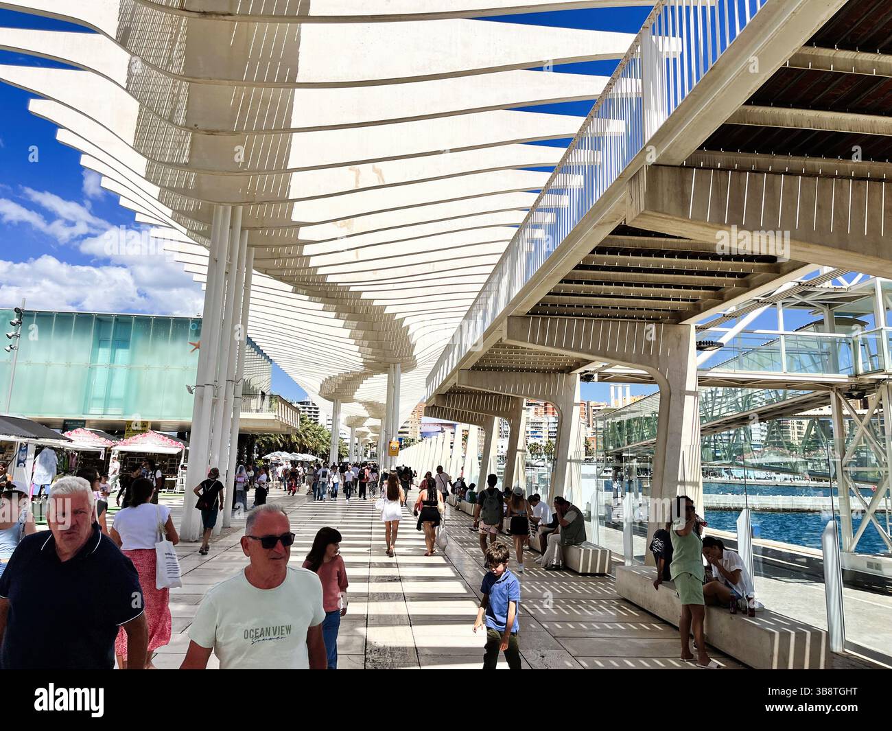 Malaga, Spain - May 02, 2025: PromenadePalmeral de las Sorpresas in ...