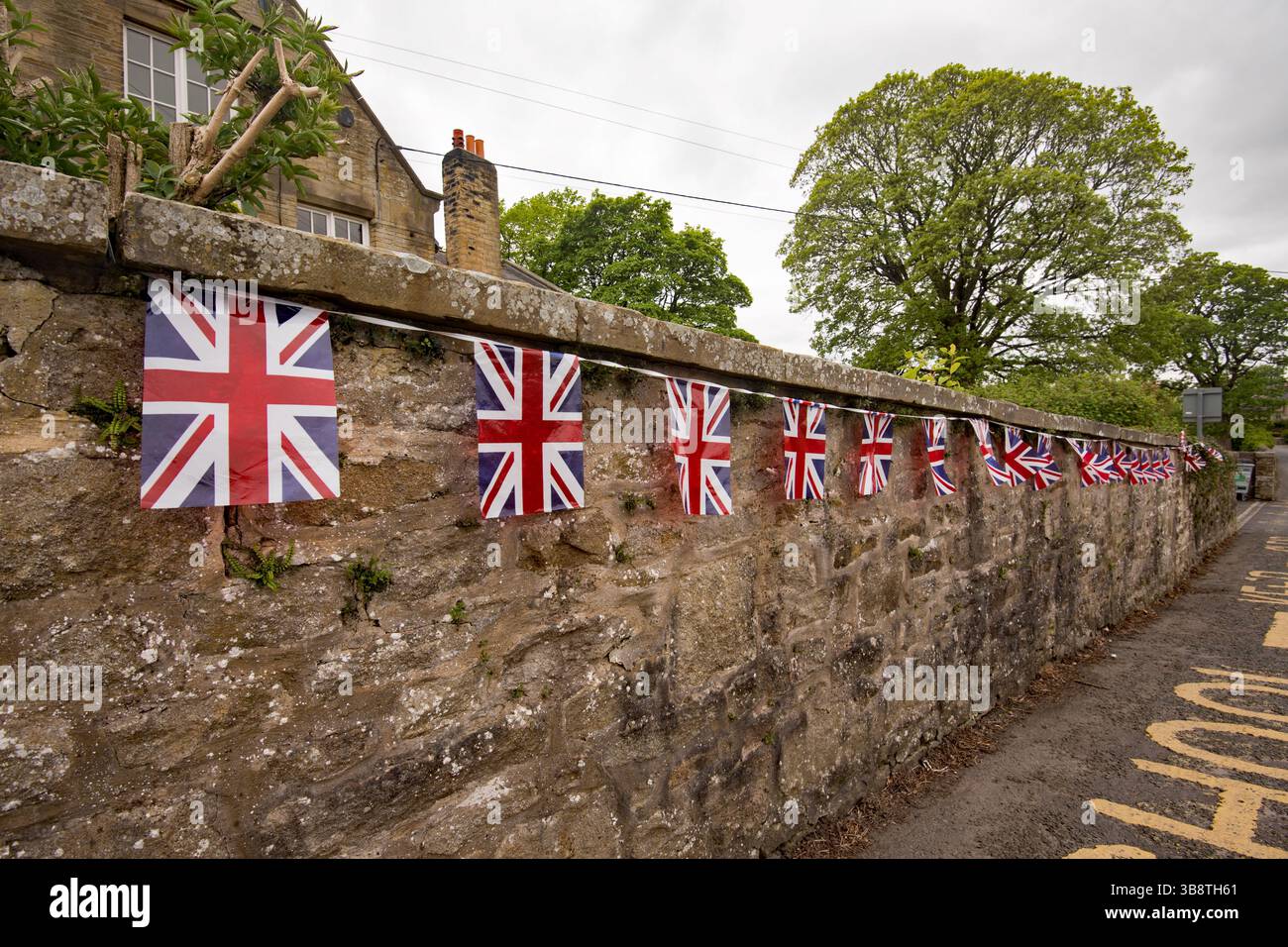 80th anniversary of VE day and some of the village decorations celebrating the event.....Long ...
