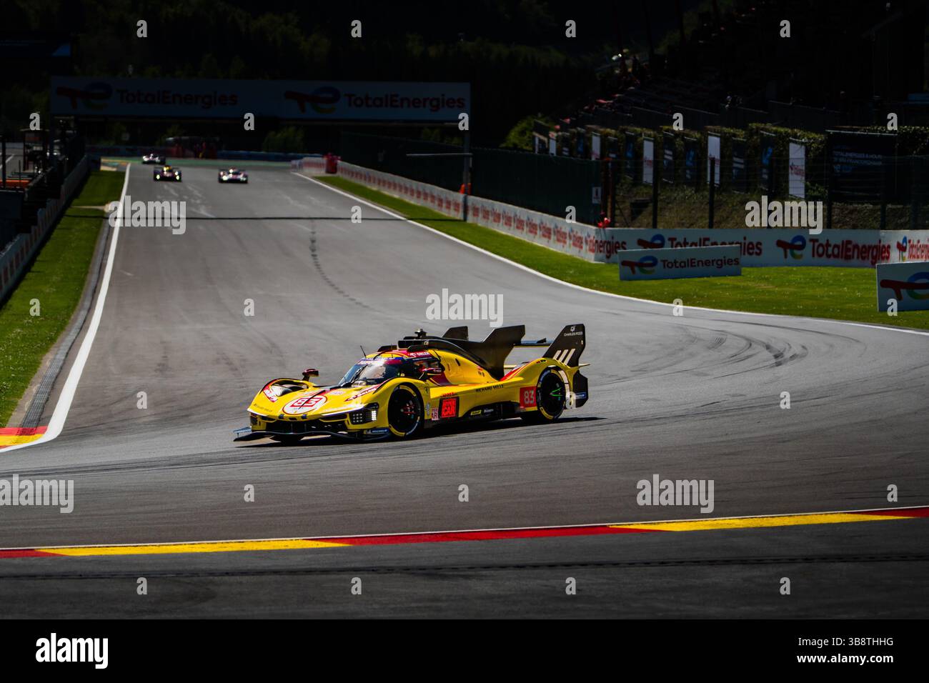 Spa Francorchamps, Belgium. 08th May, 2025. AF Corse Ferrarind enter to La Source in Spa ...