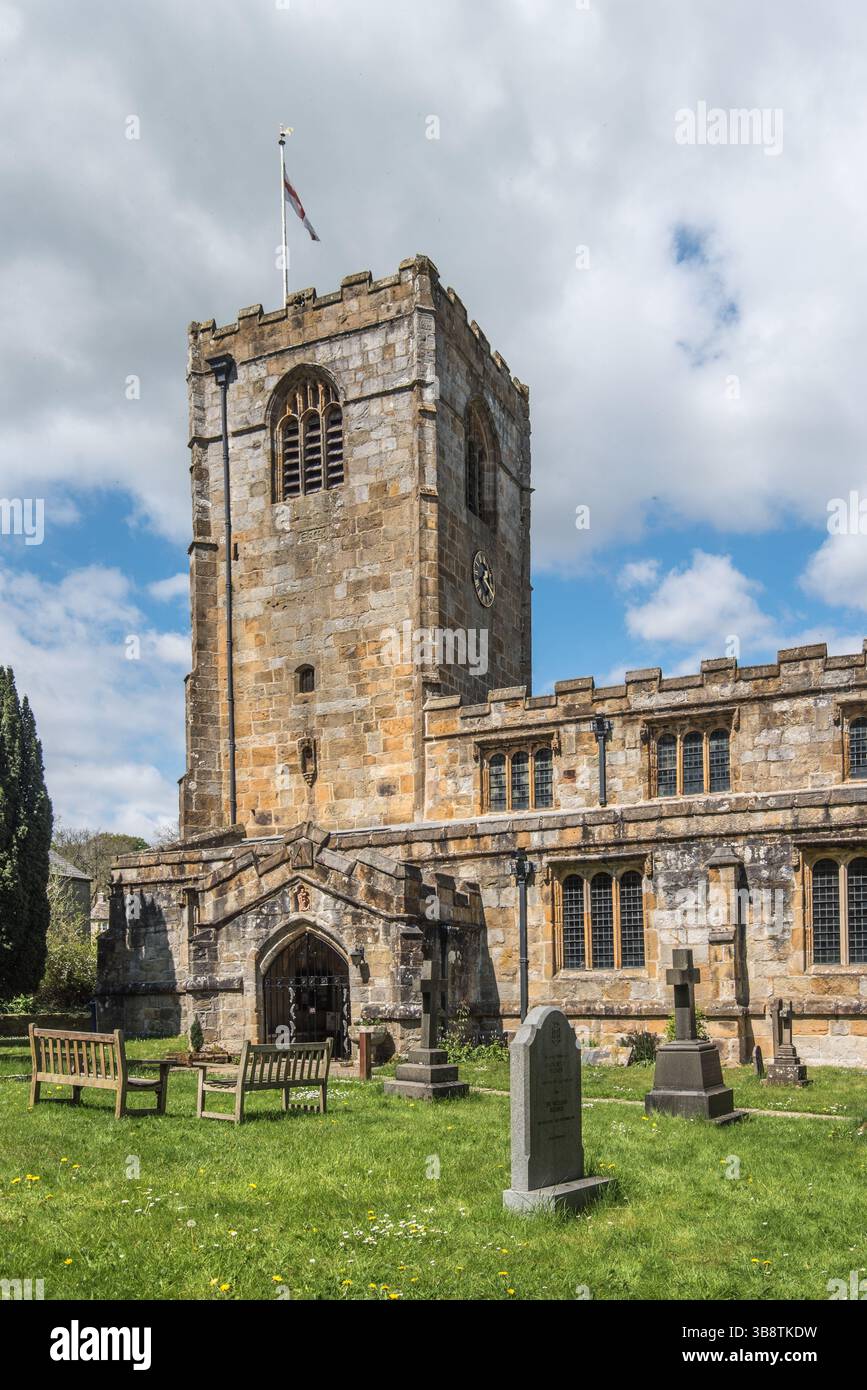 Embattled parapet on church tower hi-res stock photography and images ...