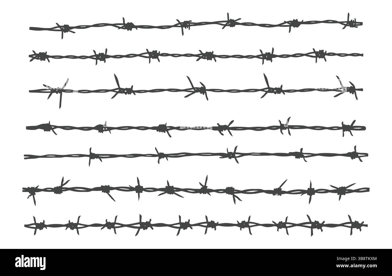 Barbed wire silhouette, Barbed wire svg, Barbed wire clipart, Barbed ...