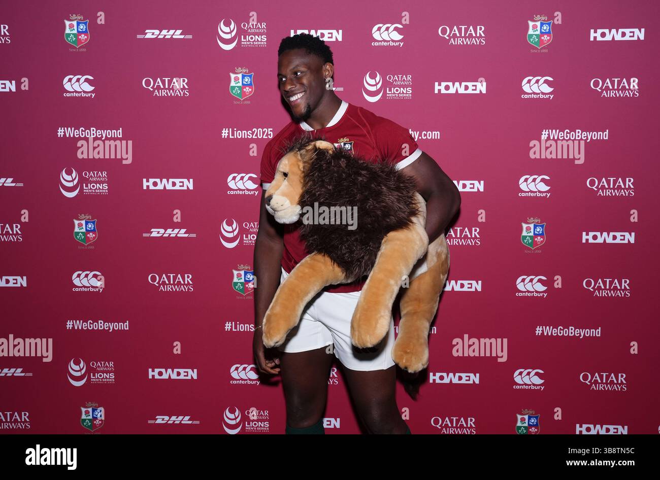 The Captain of the British & Irish Lions, Maro Itoje during the British ...
