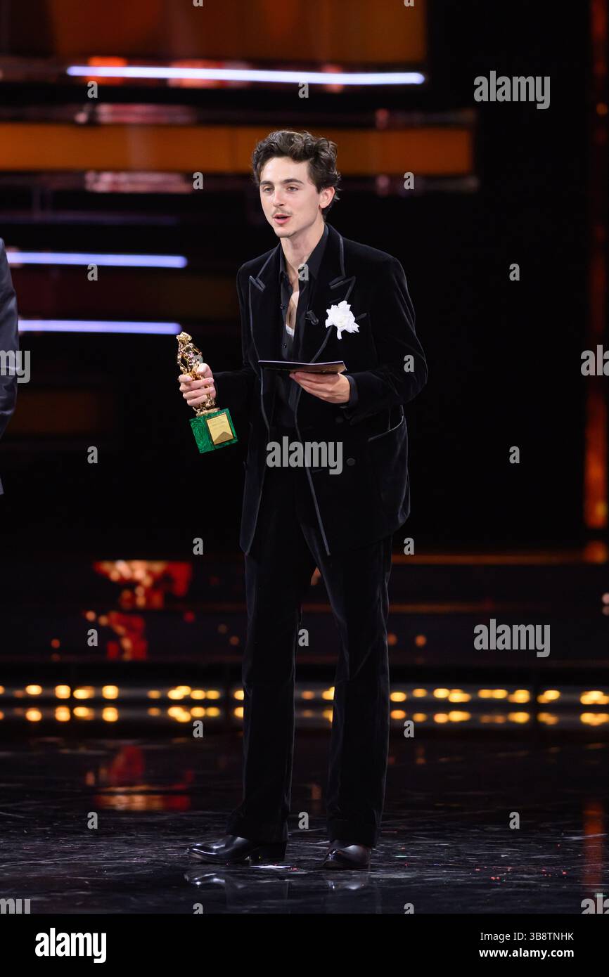Timothee Chalamet 70th Edition David of Donatello Awards Ceremony ...