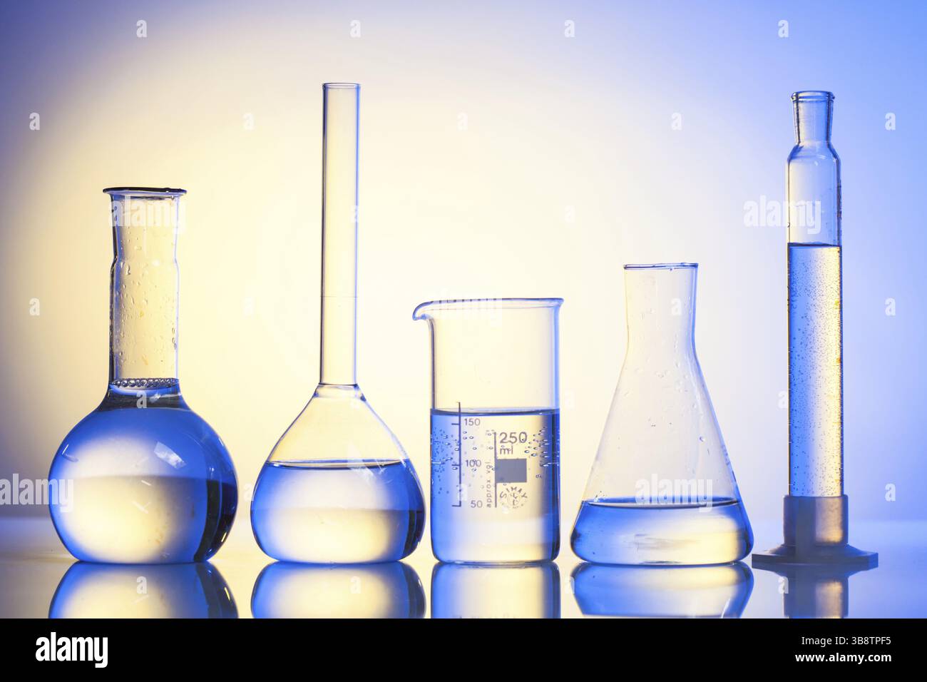 Laboratory glass for chemistry or medicine for research still life ...