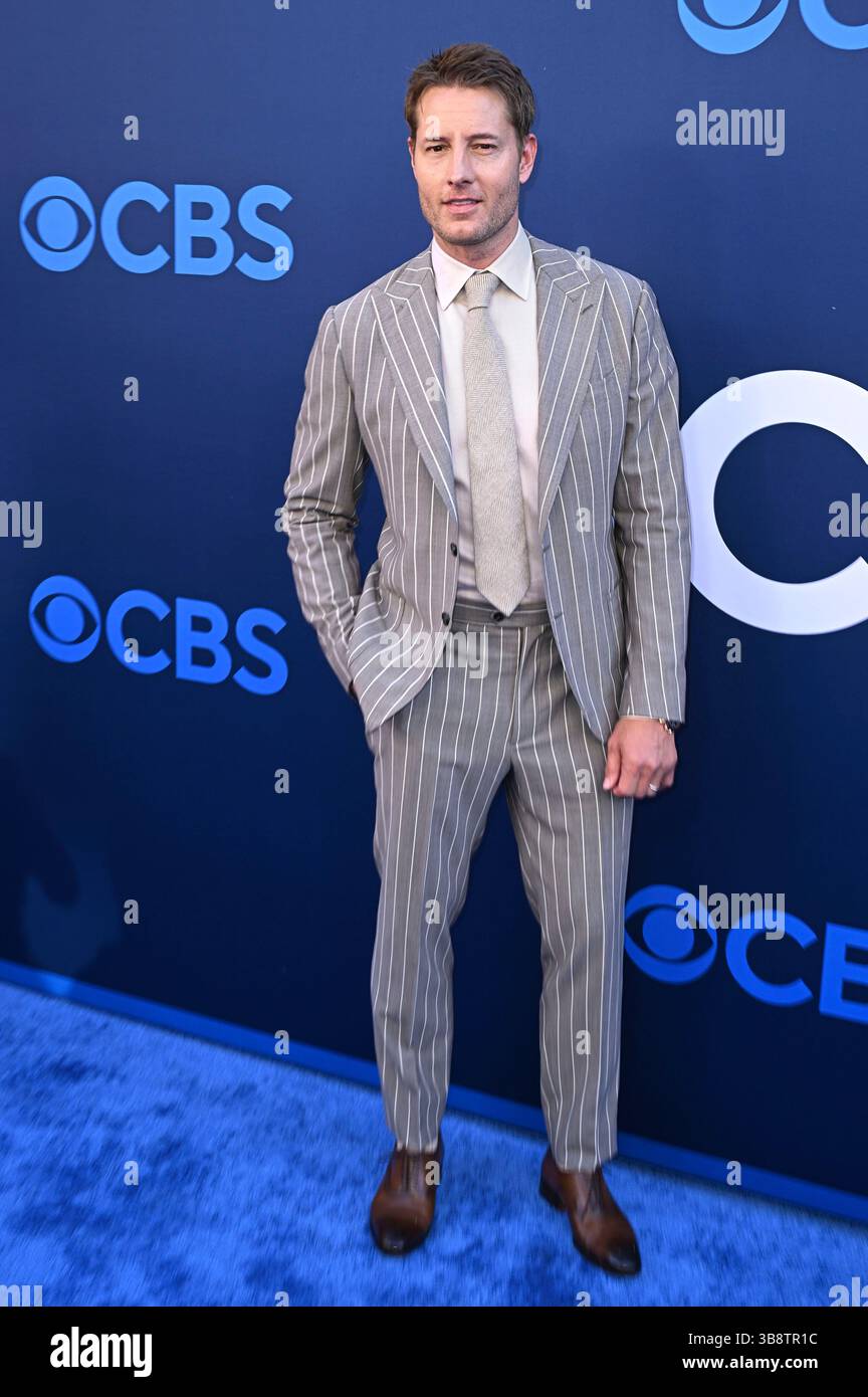 Justin Hartley bei der Präsentaion des CBS Programms 2025-26 in den ...