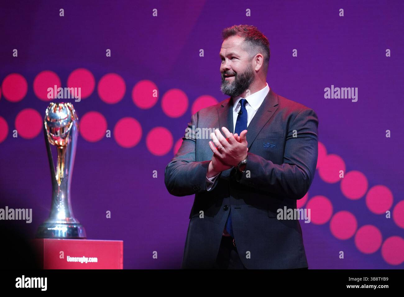 British & Irish Lions head coach Andy Farrell during the British and ...