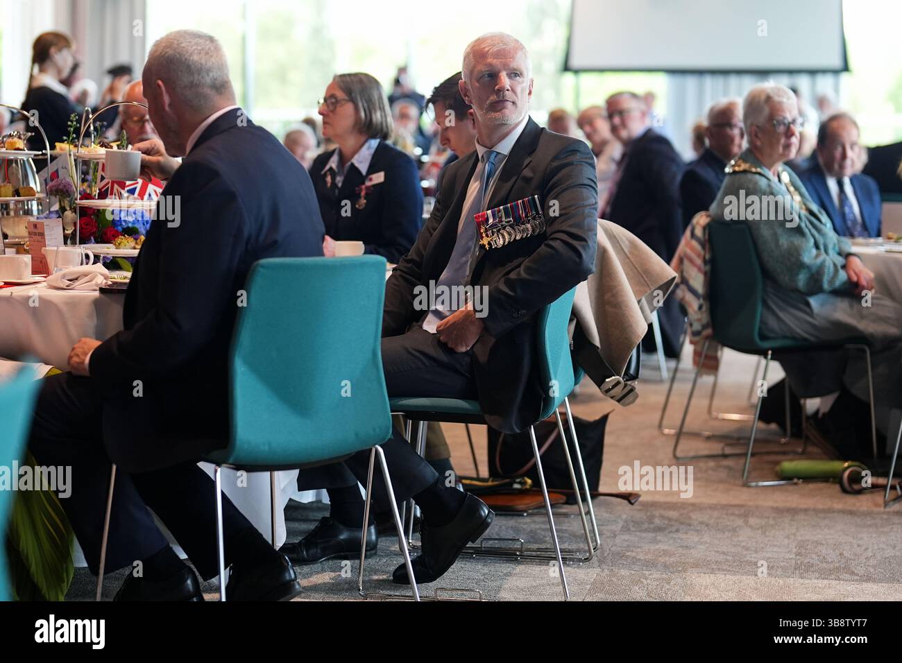 Minister for Veterans Alistair Carns at a tea party at the National ...