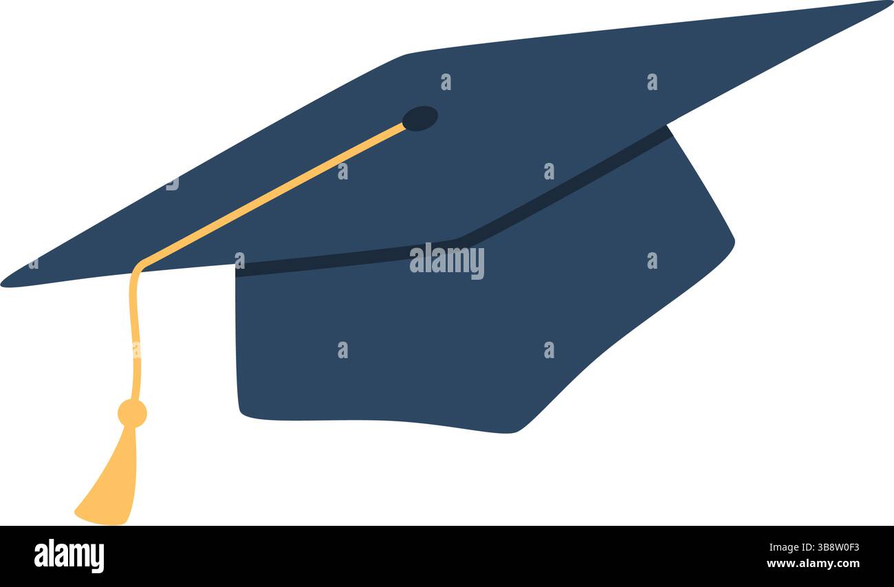 Vector illustration of a graduation cap. University. Successful ...