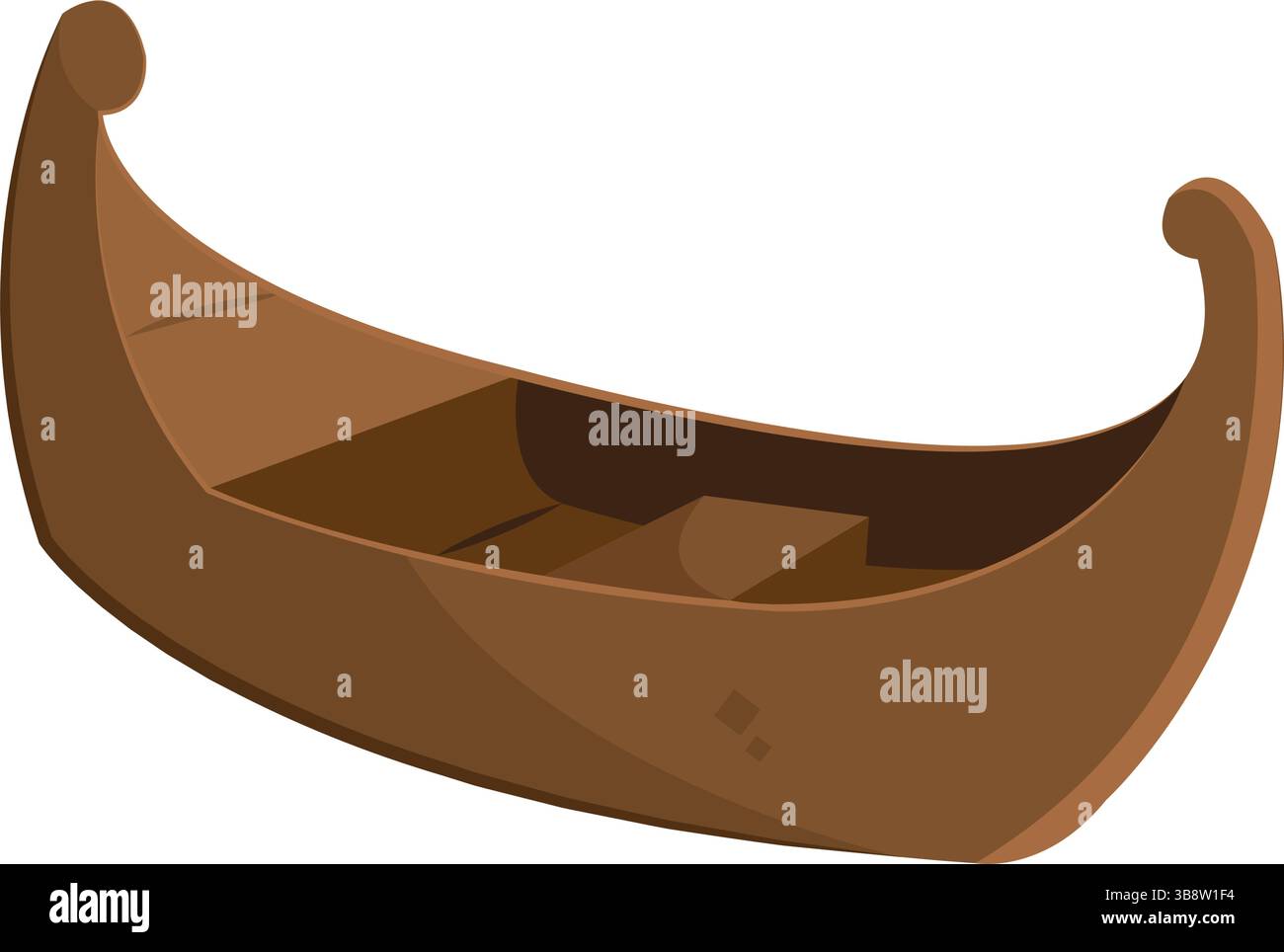 Traditional venetian gondola boat. Vector illustration Stock Vector ...