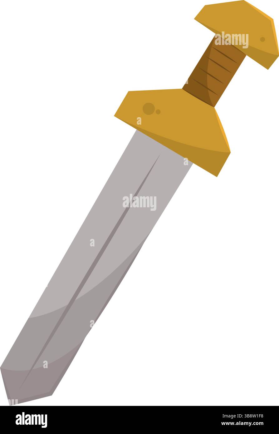 Cartoon roman sword weapon. Vector illustration Stock Vector Image ...