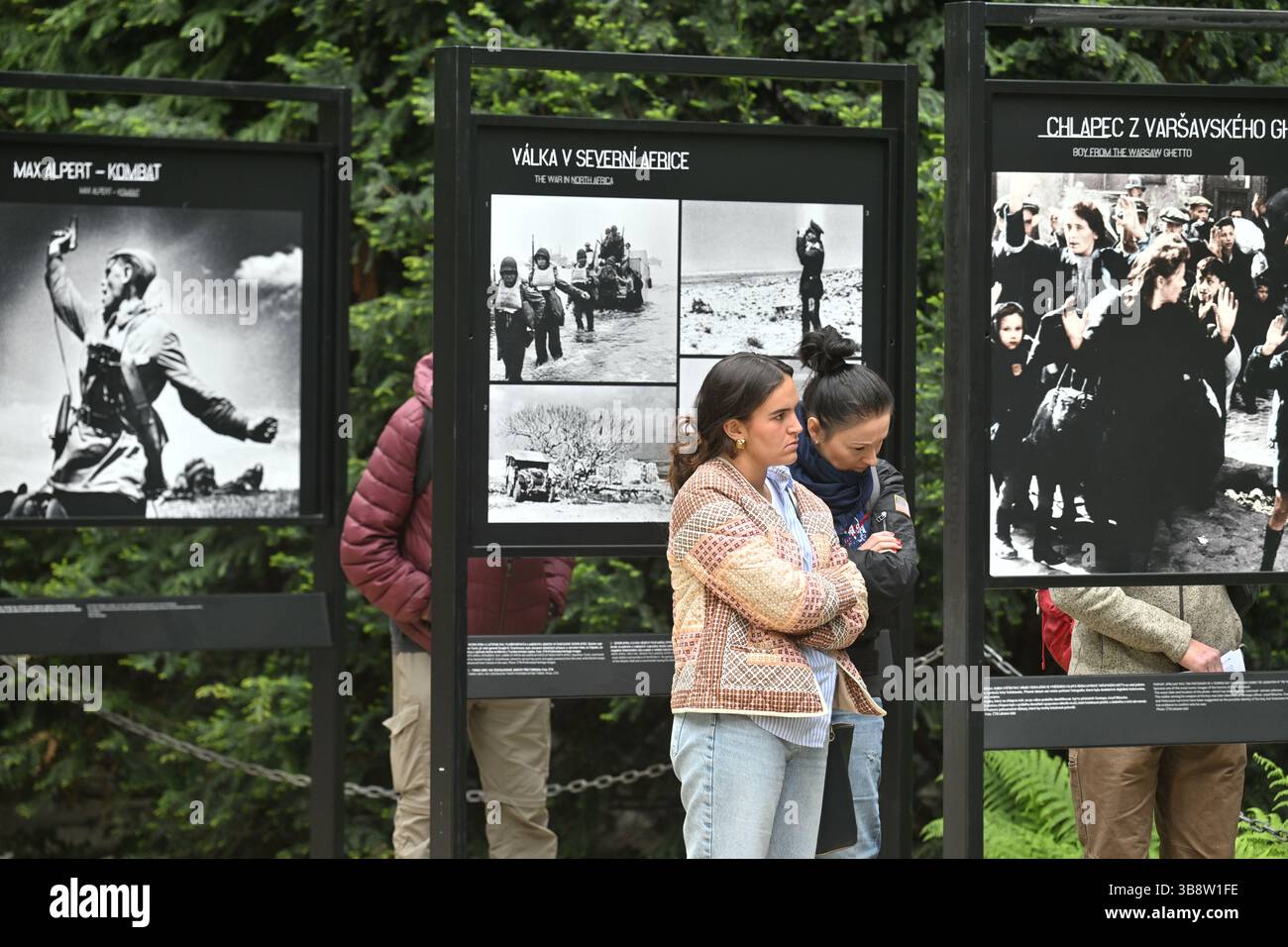 Prague, Czech Republic. 08th May, 2025. The Moments of War, outdoor ...