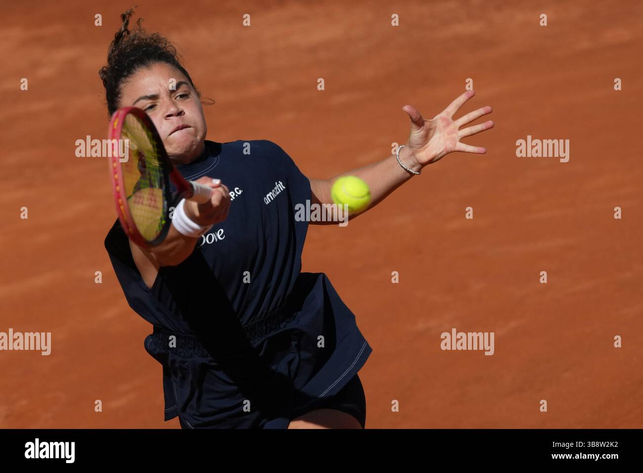 Rome, Italy. 08th May, 2025. Jasmine Paolini of Italy during the match ...