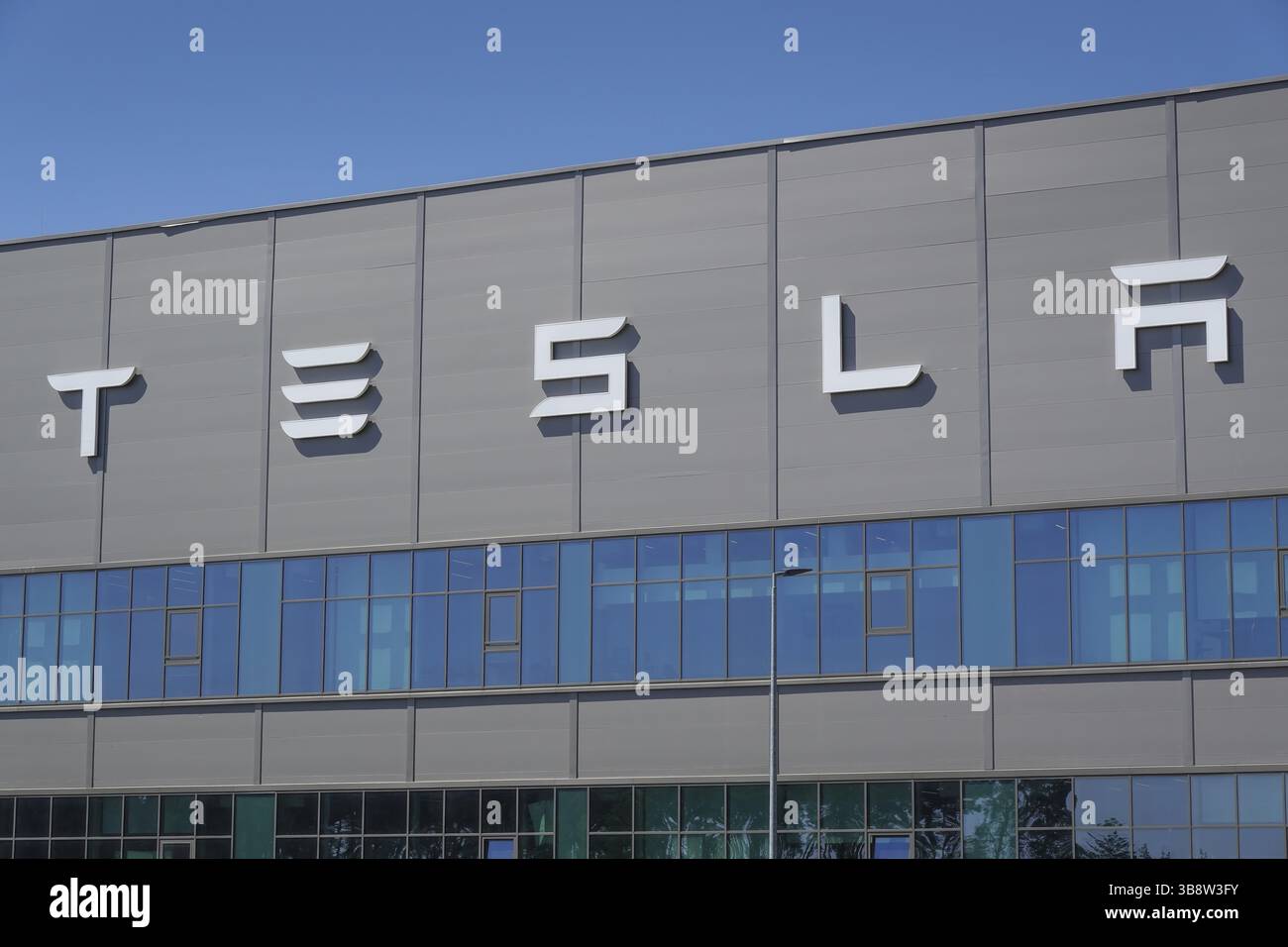 Tesla Giga-Factory, Gruenheide, Brandenburg, Germany, Europe Stock ...