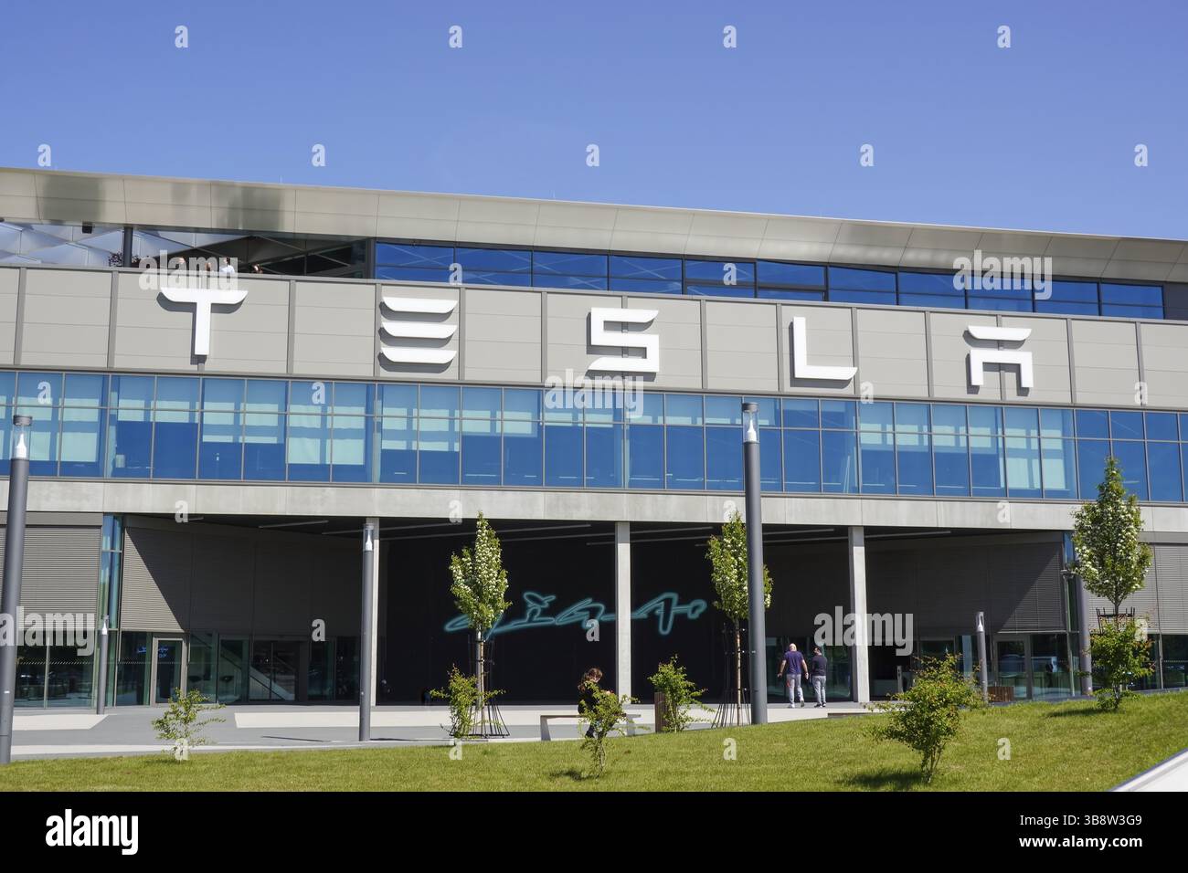 Tesla Giga-Factory, Gruenheide, Brandenburg, Germany, Europe Stock ...